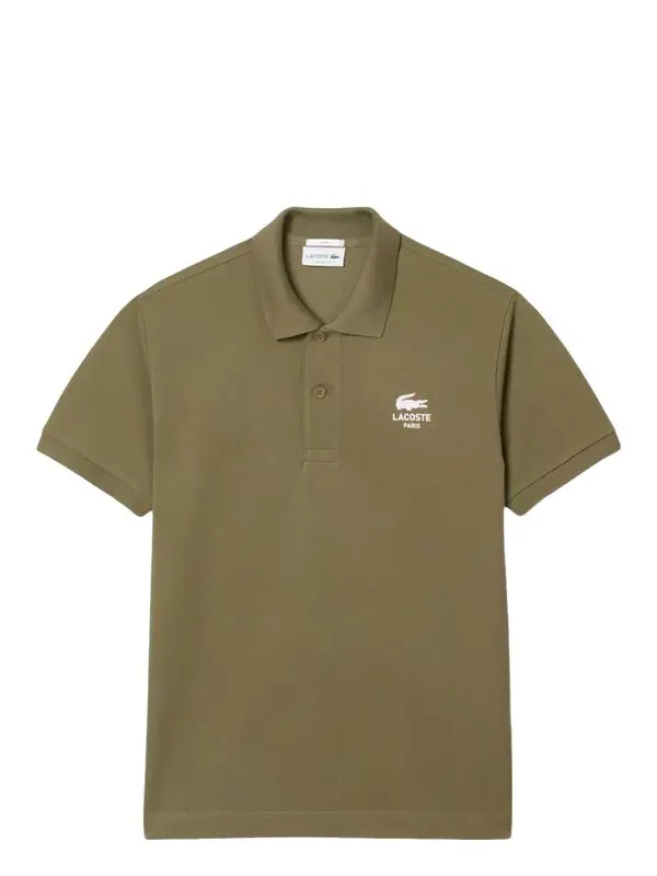 Lacoste L.12.12 Logo-embroidered Polo Shirt - Green