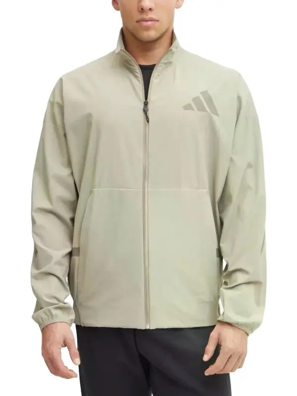 Adidas Zip-up Bomber Jacket - Neutrals