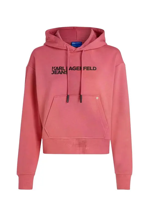 Karl Lagerfeld Logo-print Hoodie - Pink