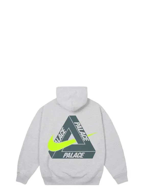 PALACE X Nike Tri Swoosh Hood - Grey Marl