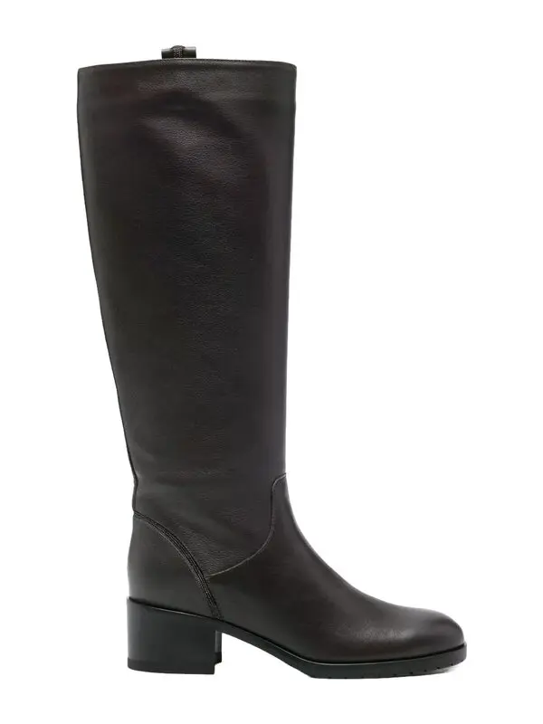 DOUCAL'S 50mm Calf Leather Boots - Brown