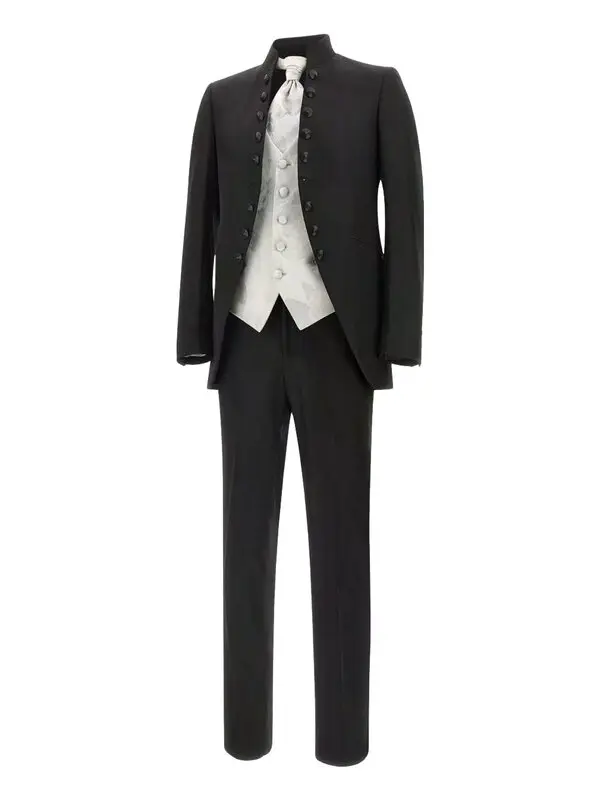 CARLO PIGNATELLI Button Three-piece Suit - Black