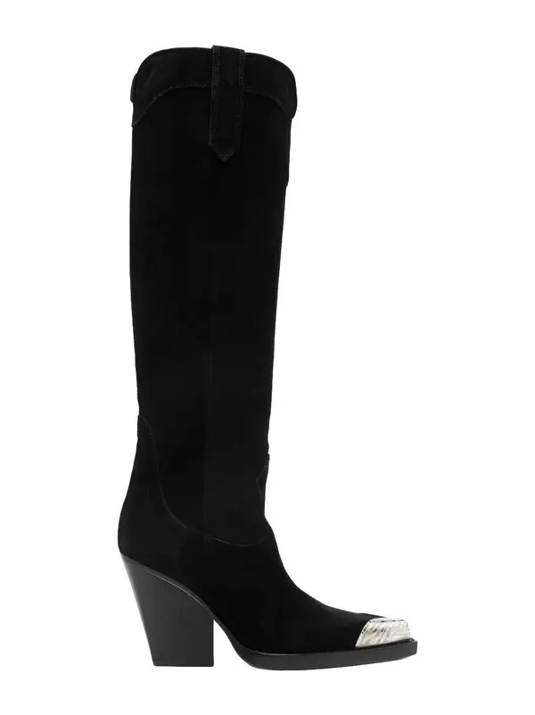 Paris Texas El Dorado Metal Toe 90mm Boots - Black