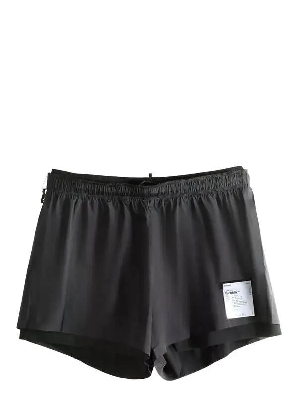 Satisfy Elasticated-waistband Shorts - Black