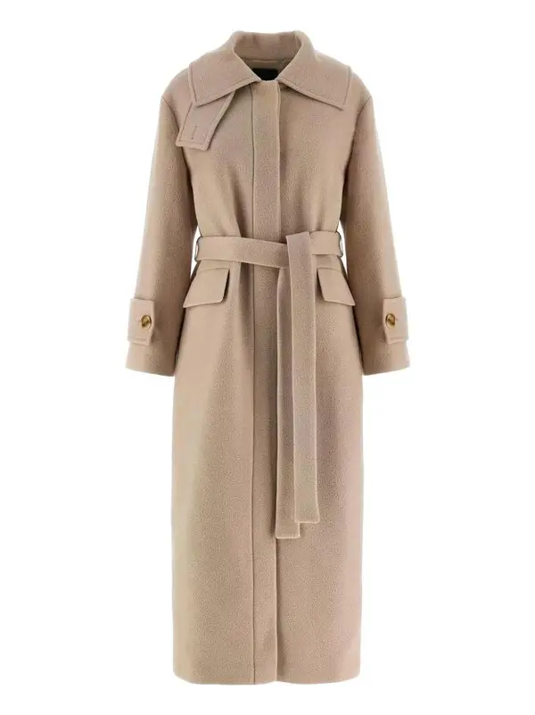Pinko Belted Coat - Neutrals