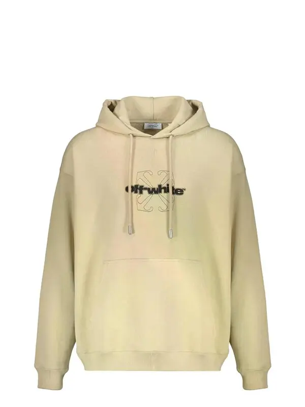 Off-White Hoodie With Front Pocket - Neutrals