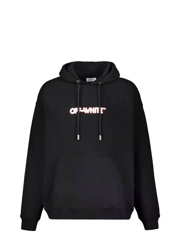 Off-White Logo-print Hoodie - Black