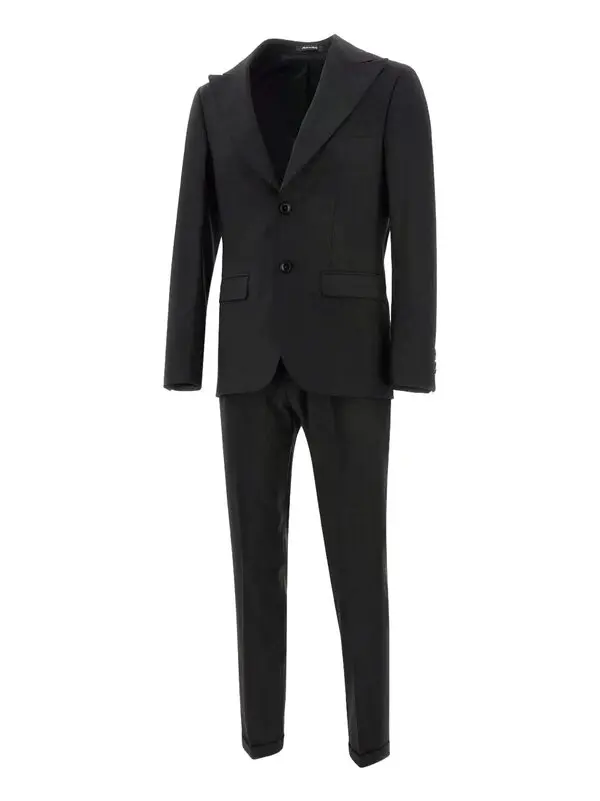MARCHESANI Peak-lapels Single-breasted Suit - Black
