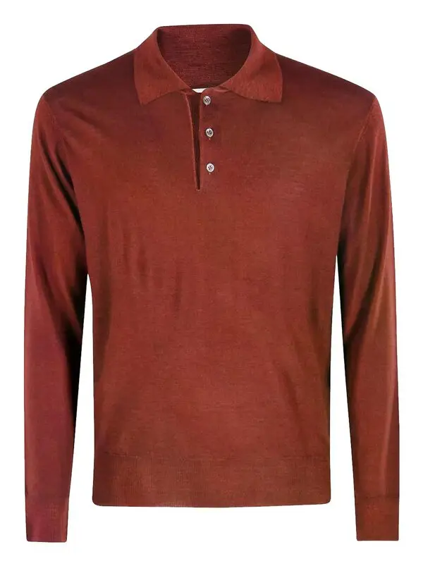 Altea Buttoned Polo Shirt - Red