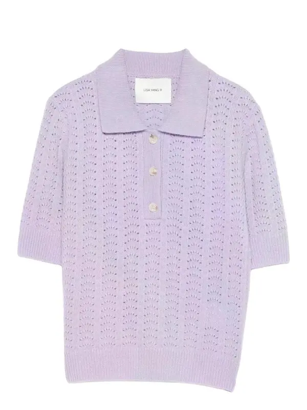 LISA YANG Masy Polo Top - Purple