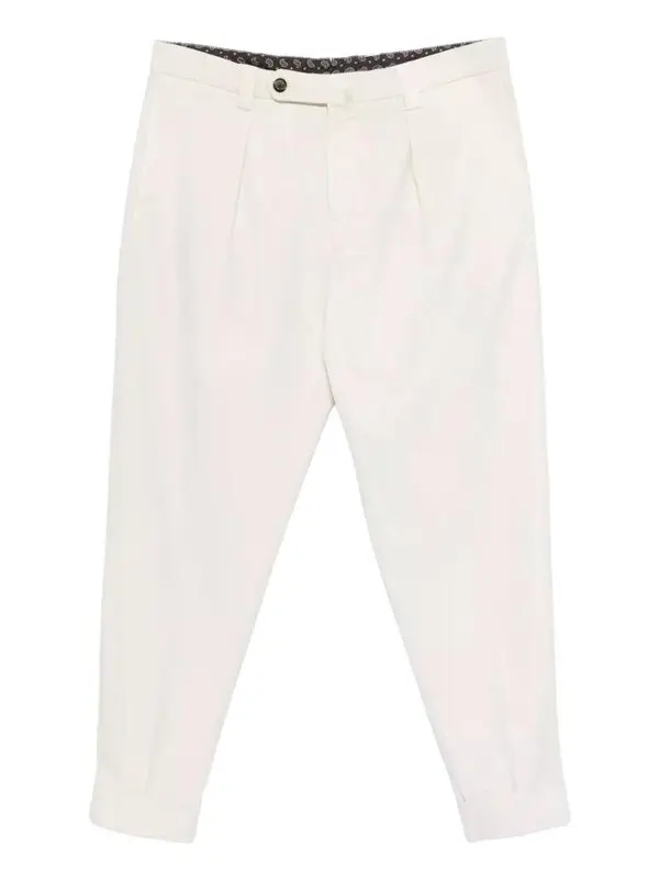 BERWICH Chiaia Gd Pleated Trousers - White