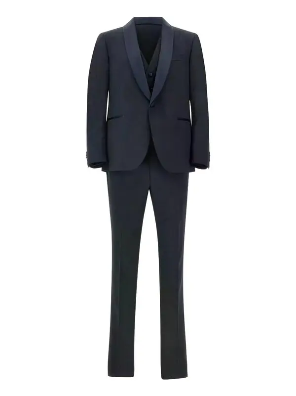 MARCHESANI Single-breasted Three-piece Suit - Blue