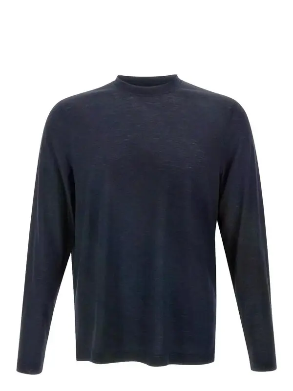 FILIPPO DE LAURENTIIS Long-sleeve Crew-neck Sweater - Blue
