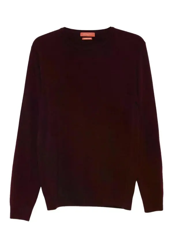 DANIELE FIESOLI Crew-neck Long-sleeve Sweater - Red