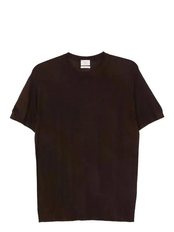 DANIELE FIESOLI Short-sleeve Crew-neck T-shirt - Brown