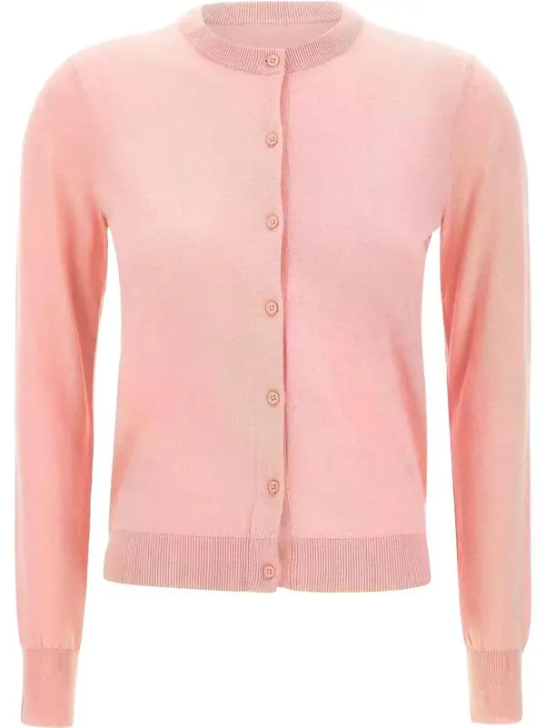 SUN 68 Button Long-sleeve Cardigan - Pink