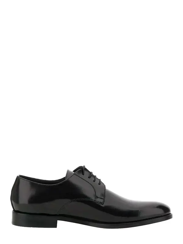 DUCA DEGLI ABRUZZI Leather Derby Shoes - Black