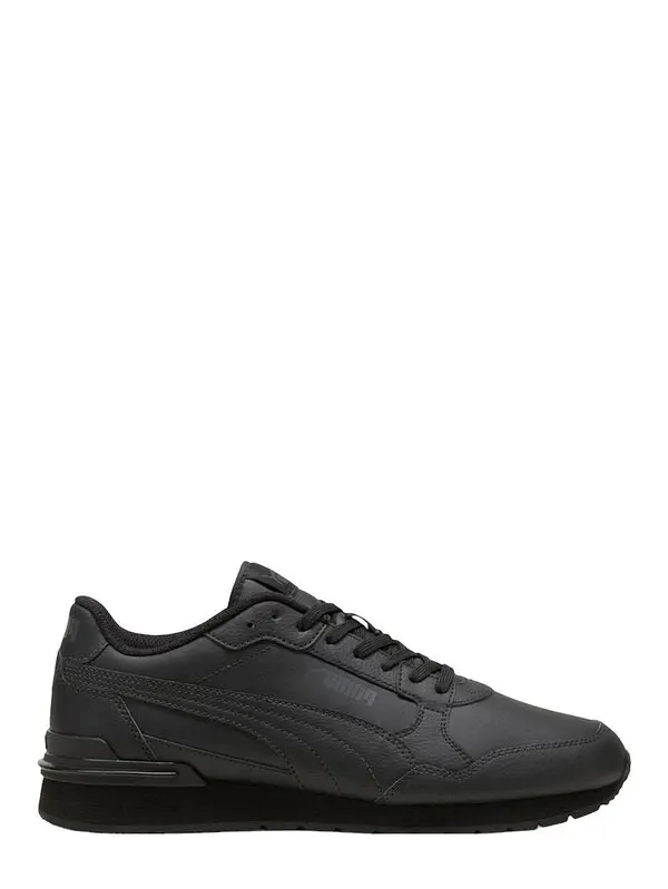 PUMA St Runner V4 Leather Sneakers - Puma Black/shadow Grey