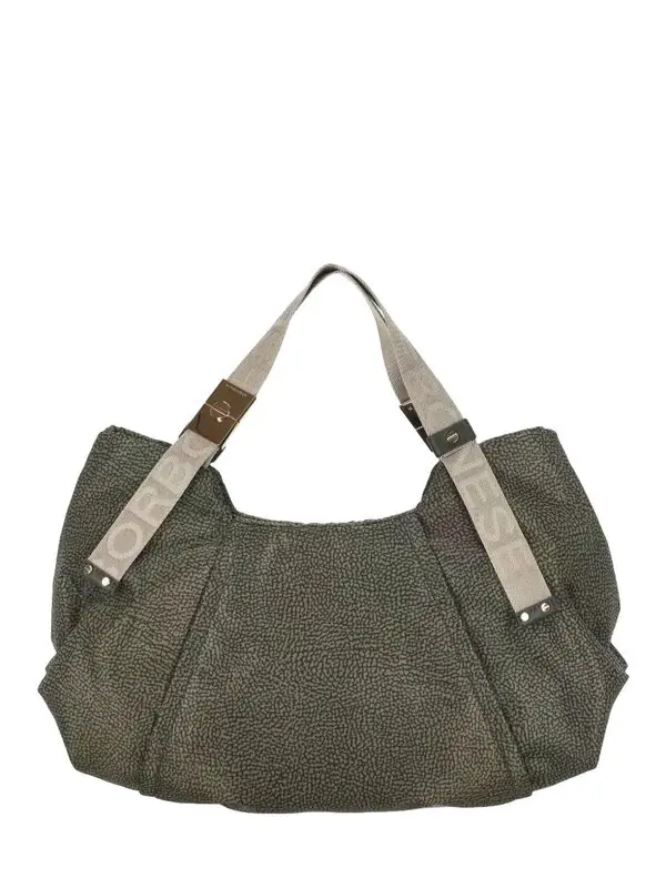 Borbonese Logo-strap Tote Bag - Grey