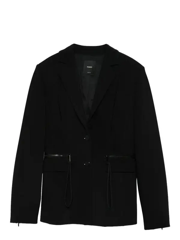 Pinko Faustina Zip-pocket Blazer - Black