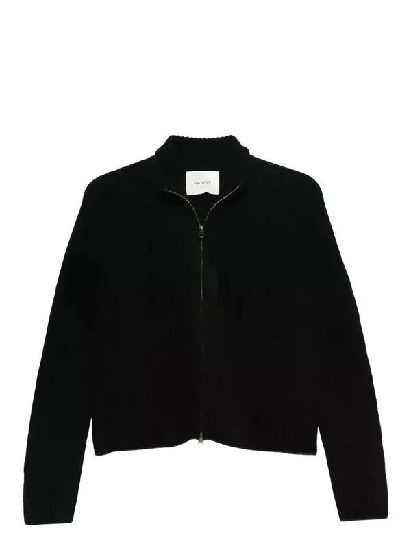 LISA YANG Sadie Zip Cardigan - Black