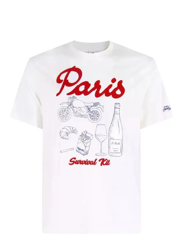 MC2 SAINT BARTH Paris Graphic T-shirt - White