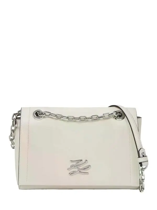 Karl Lagerfeld K/autograph Leather Shoulder Bag - Neutrals