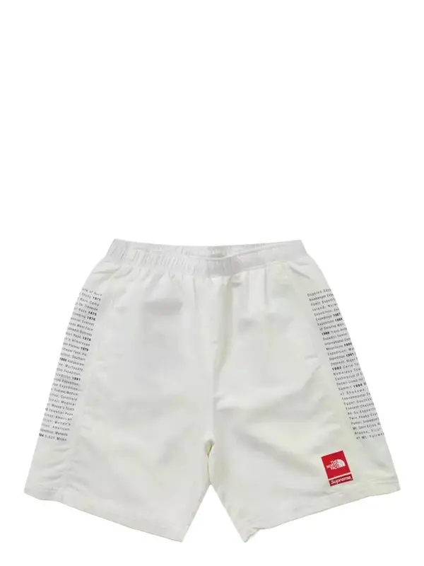 Supreme Text Print Short - White