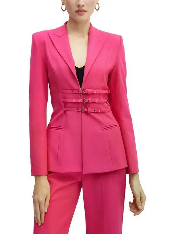 Versace Buckle-detail Blazer - Pink