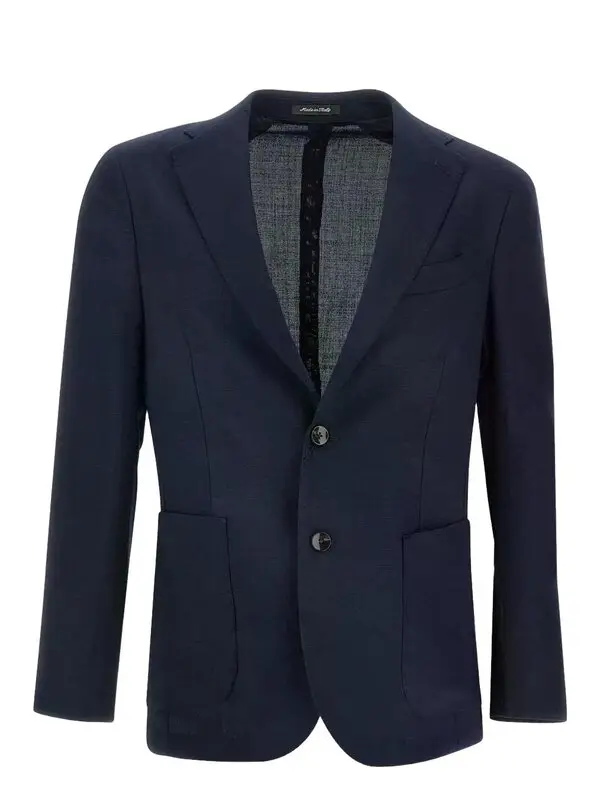 MARCHESANI Cavalier Buttoned Single-breasted Blazer - Blue