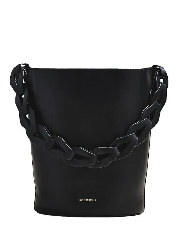 MATIÈRE STUDIO Louise Large Bucket Bag - Black