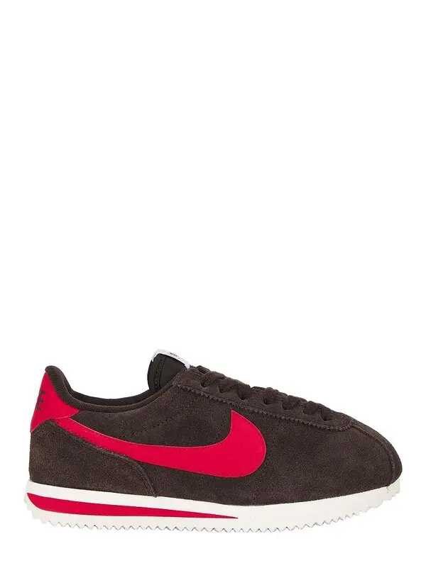 Nike Cortez Sneaker - Velvet Brown  University Red  & Sail