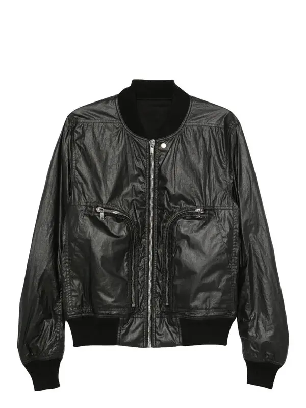 Rick Owens Zip-up Bomber Jacket - Black