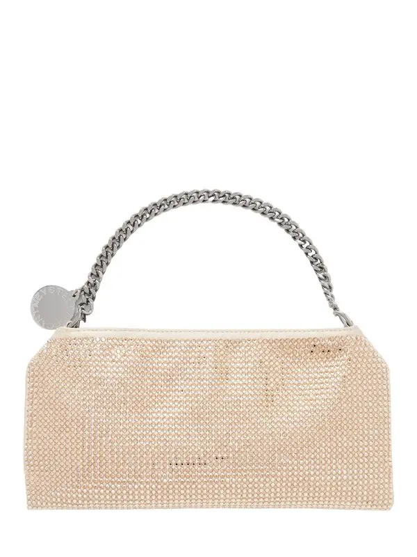 Stella McCartney Crystal-embellished Canvas Shoulder Bag - Pink