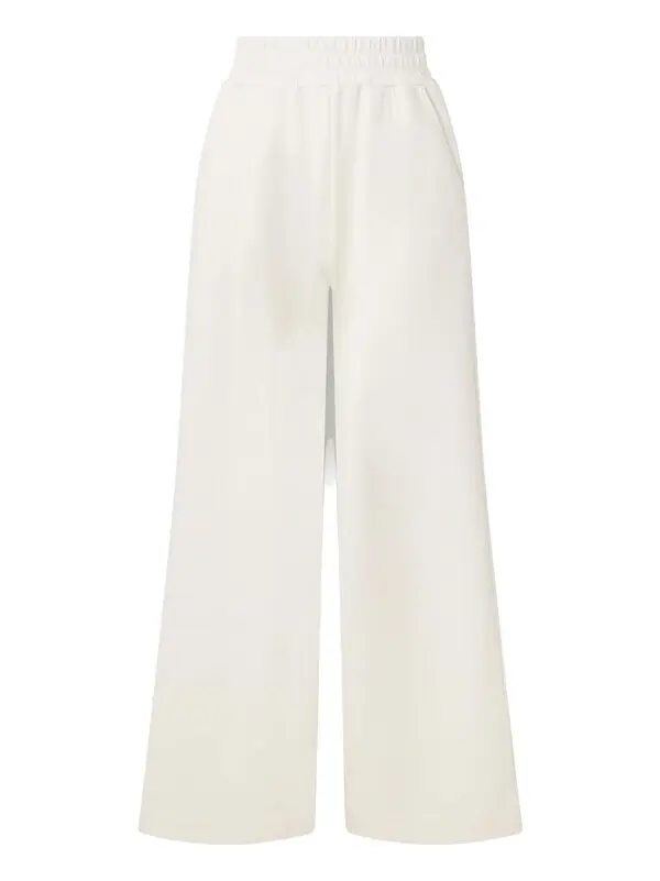 Varley The Extra Wide Leg Doublesoft Wide-leg Pants - Cream