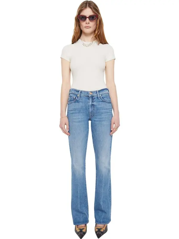 MOTHER The Outsider Sneak Jeans - Blue
