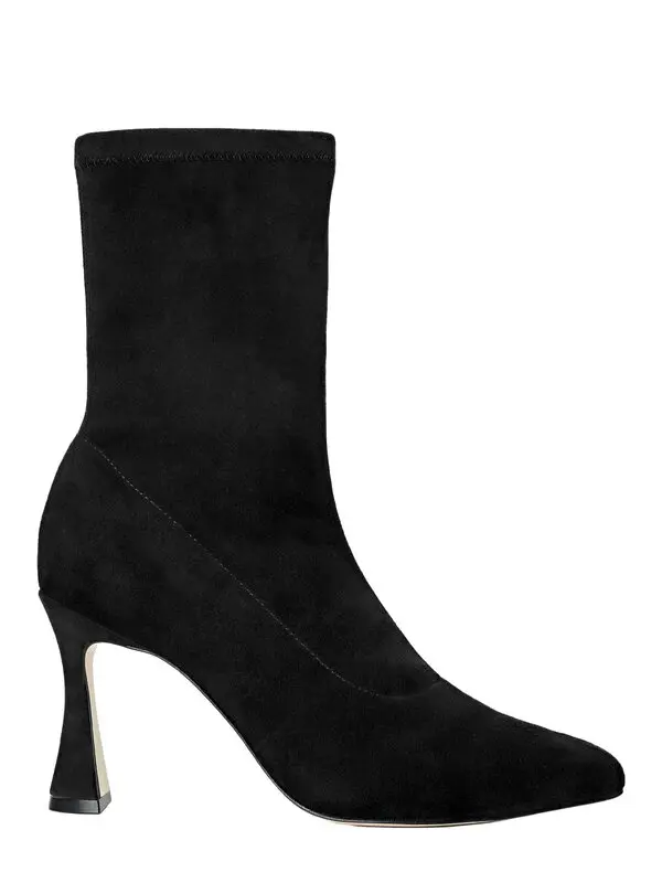 L'Agence Severine Stretch-suede Boots - Black Suede
