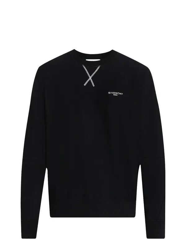 Givenchy Couture Seam Fleece Sweatshirt - 001-black