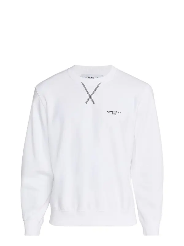 Givenchy Couture Seam Fleece Sweatshirt - 100-white