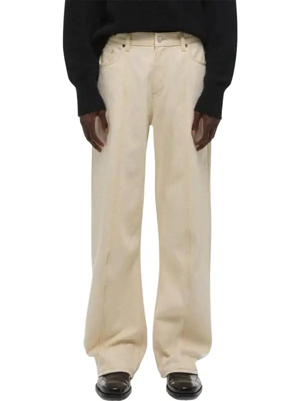 Helmut Lang Relaxed-fit Flare Leg Jeans - Cream