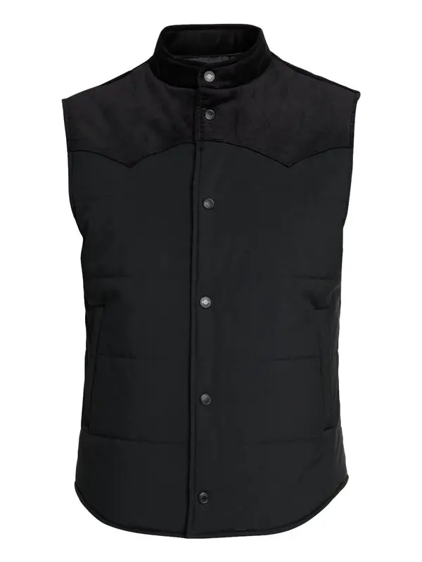 Monfrère Wayne Needle Corduroy Vest - Noir