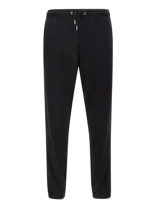 SUN 68 Basic Elasticated-waist Logo Track Pants - Black