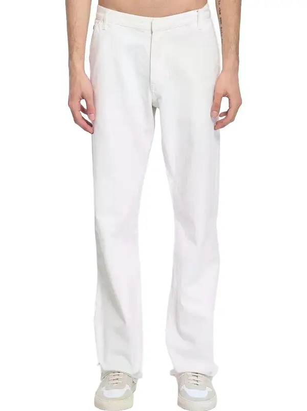 Paciotti Snap-button Cotton Jeans - White