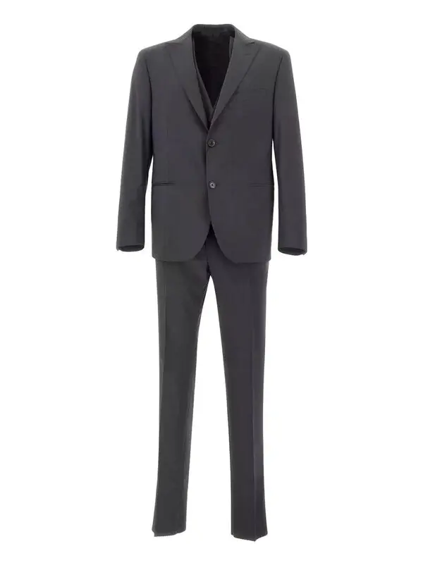 MARCHESANI Peak-lapel Single-breasted Suit - Grey