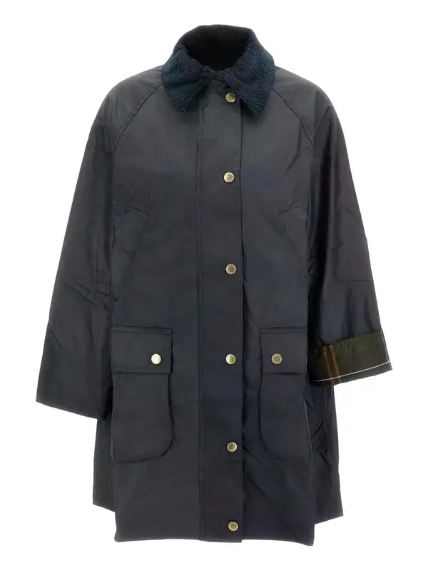 Barbour Bednell Zip Button Coat - Blue