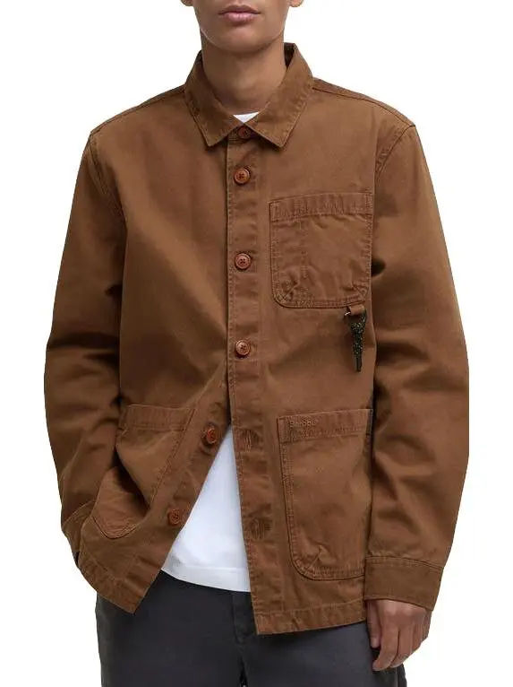 Barbour Bowland Cotton Canvas Chore Coat - Umber