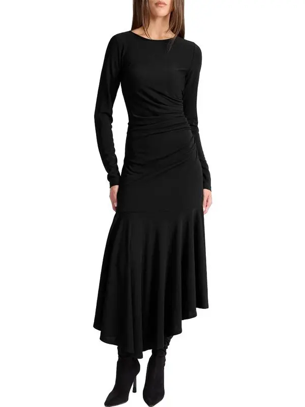 Santorelli Abigail Hi-lo Dress - Black