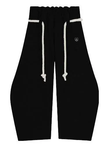 AELFRIC EDEN Striped Barrel Sweatpants - Black