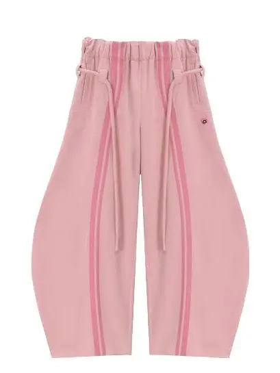 AELFRIC EDEN Striped Barrel Sweatpants - Pink