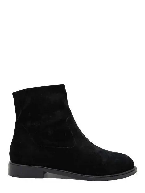 AMIE RAFA Flacco Suede Boots - Black